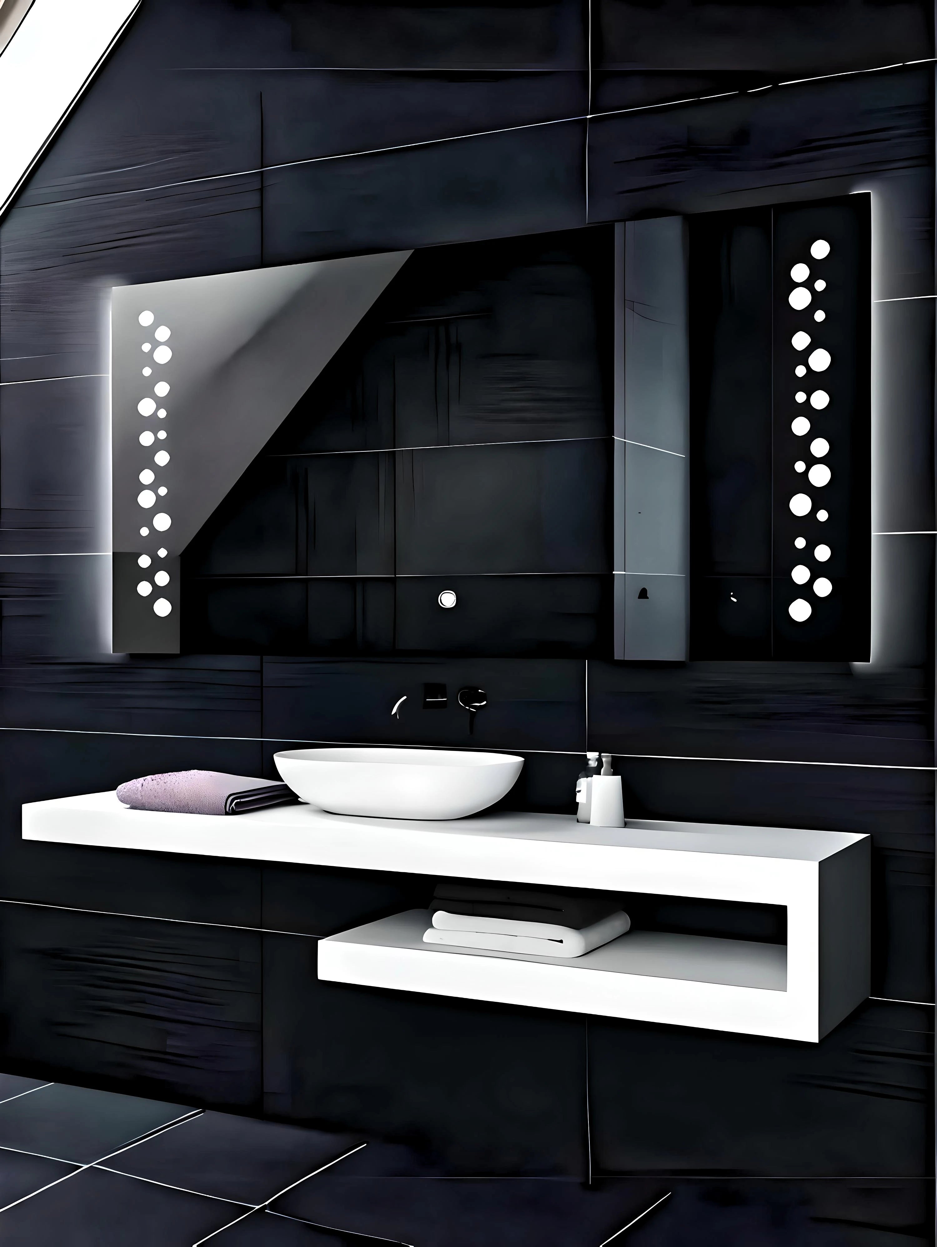 Elegant Bubble Design LED Mirror – Luxury Vibe | Glassonomic