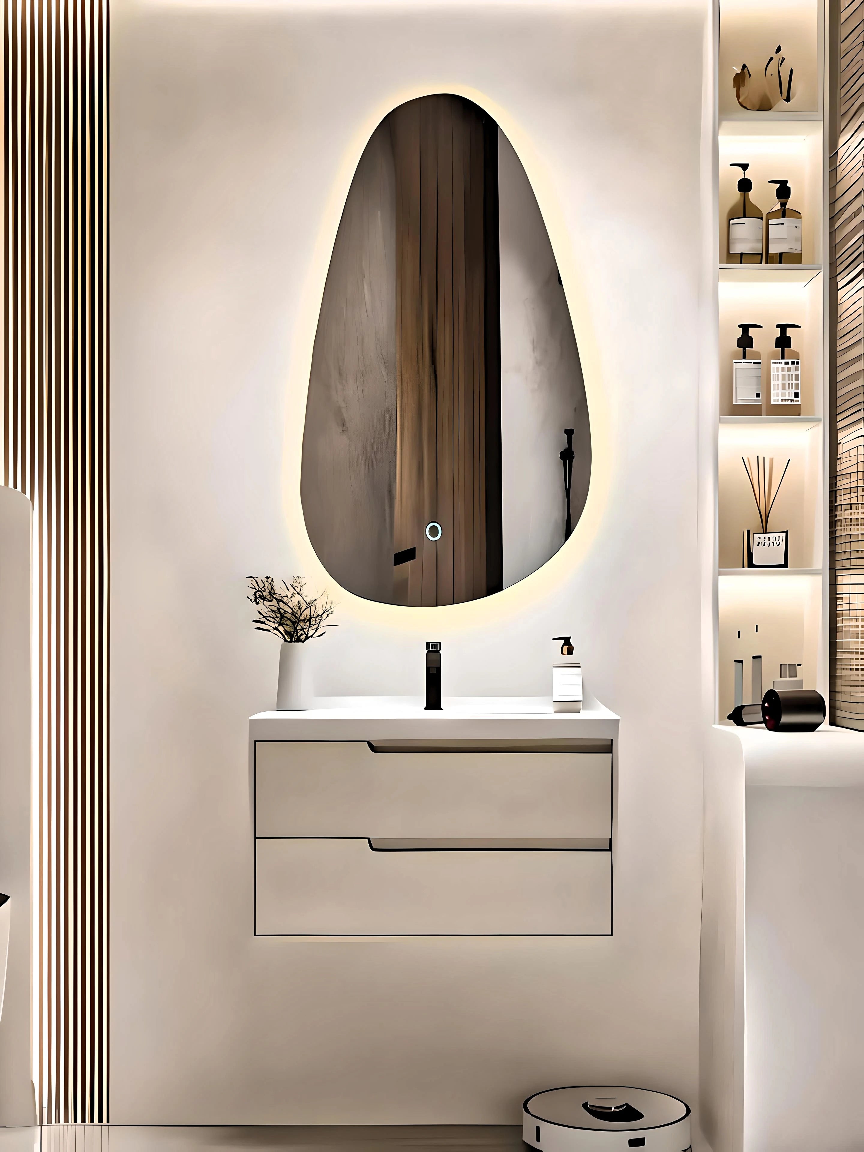 Luxury Trio LED Mirror by Glassonomic - HD View & Best Quality, 2-Year ...