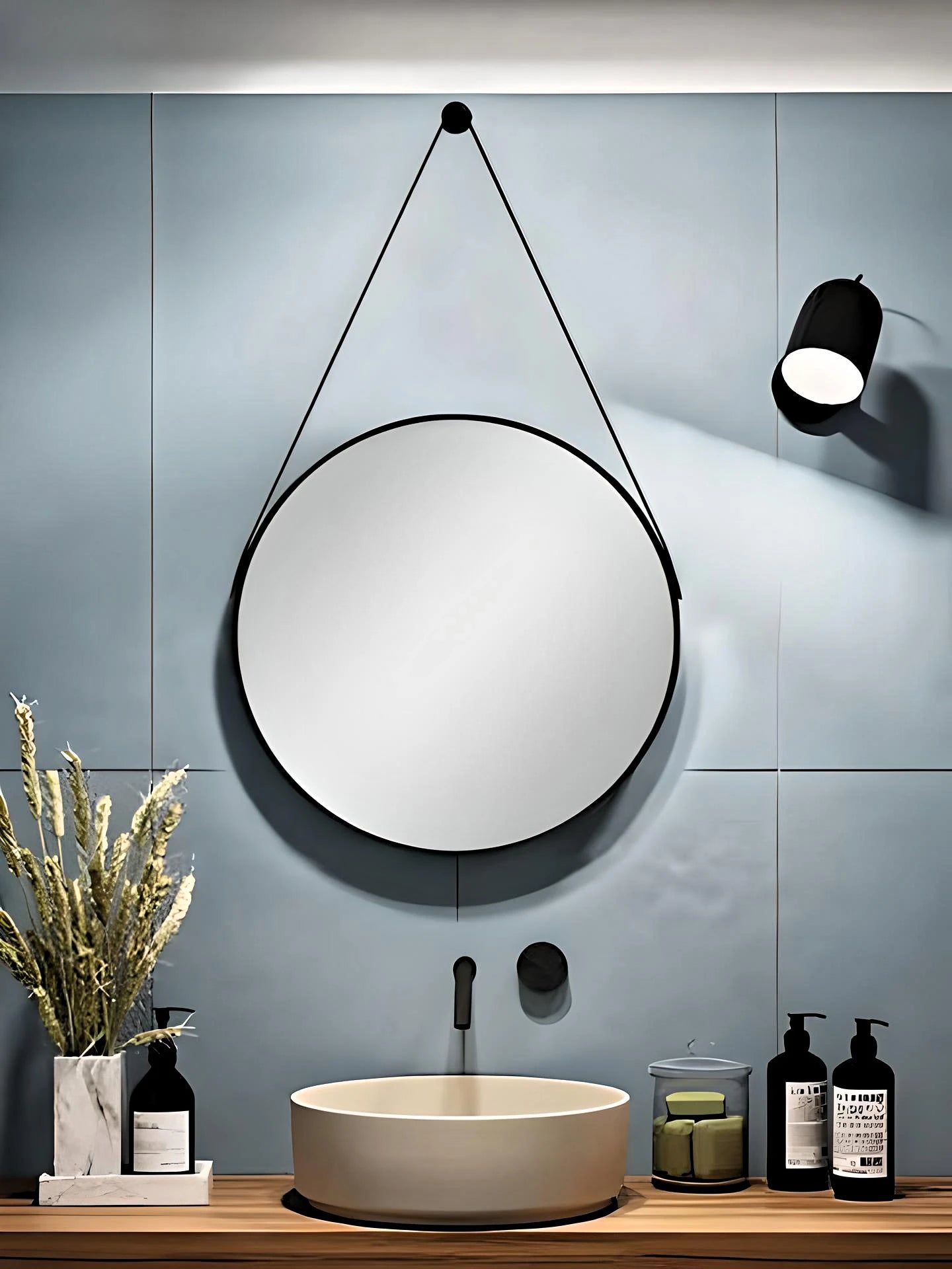 Sleek Belt Metal Mirror: Luxury Metallic Matt Finish | Glassonomic